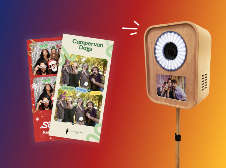 Photobooth huren bij Flitsmoment - onbeperkt foto's printen